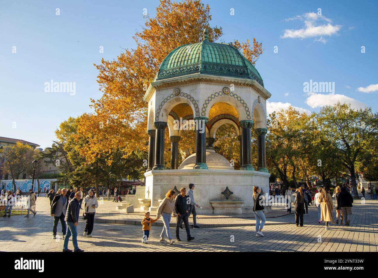 Alman çeşmeni, Sultanahmet Arkeolojik Park, Istanbul, Turkiye, Turkey ...