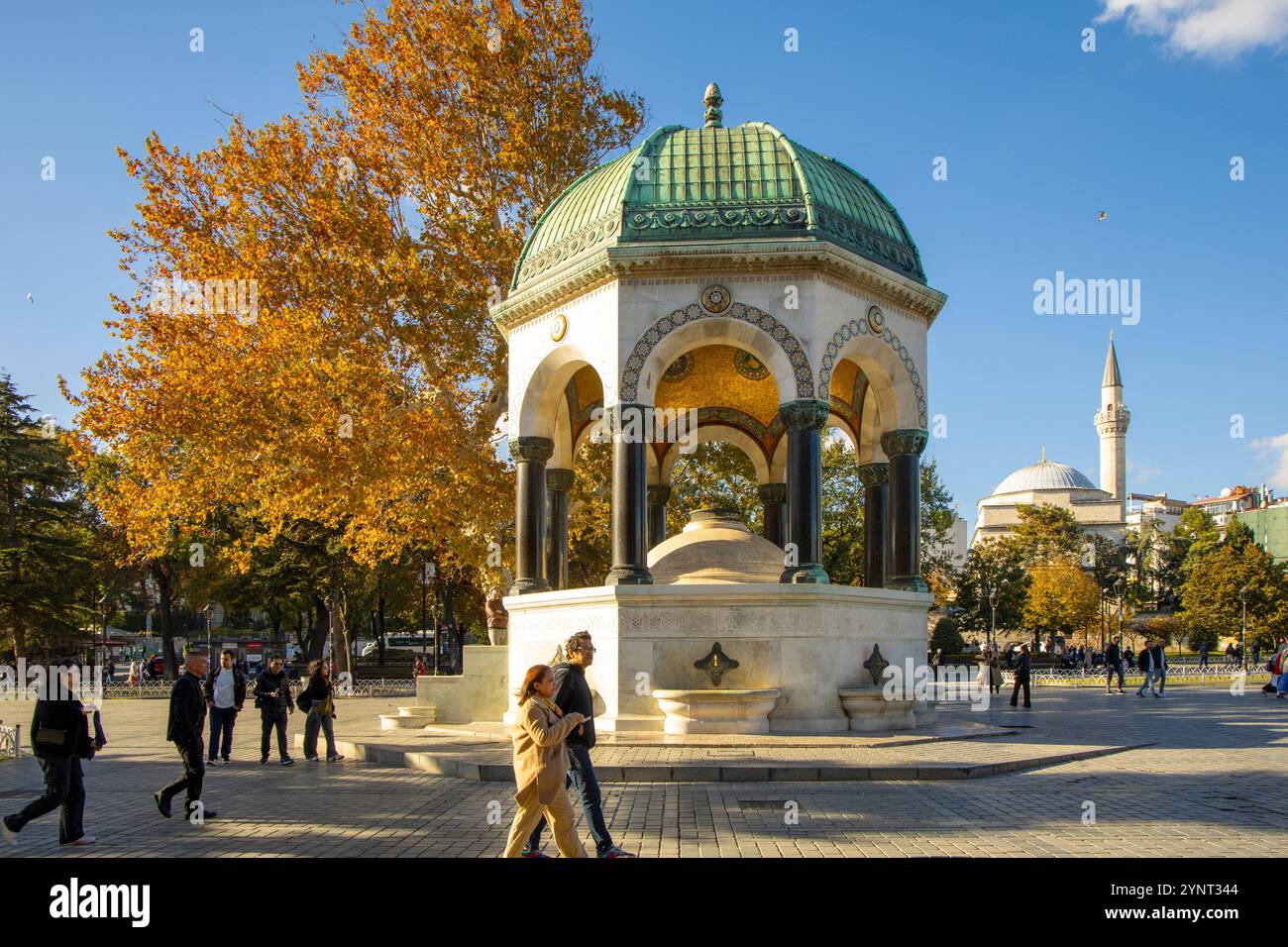 Alman çeşmeni, Sultanahmet Arkeolojik Park, Istanbul, Turkiye, Turkey ...