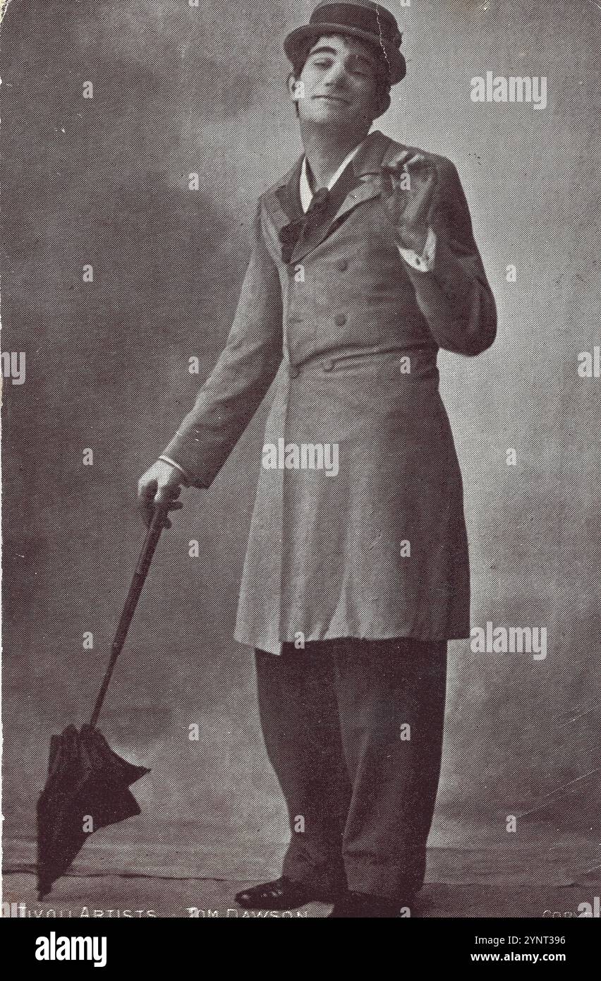 Tom Dawson .A vintage theatre image of vaudeville performer and ...