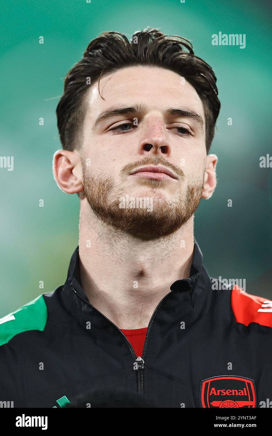 Lisbon, Portugal. 26th Nov, 2024. Declan Rice (Arsenal) Football/Soccer ...