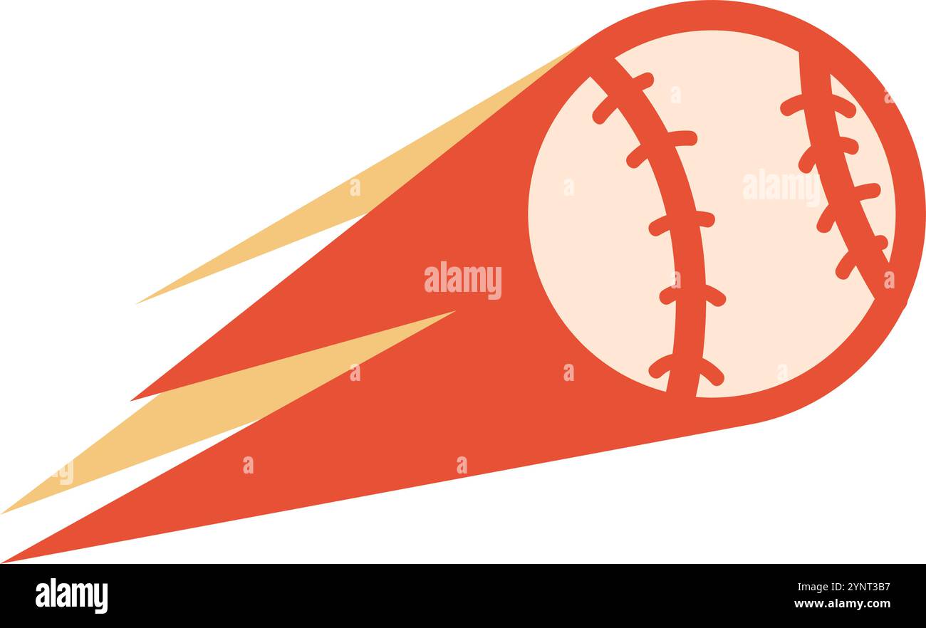 Flying fast softball Stock Vector Images - Alamy