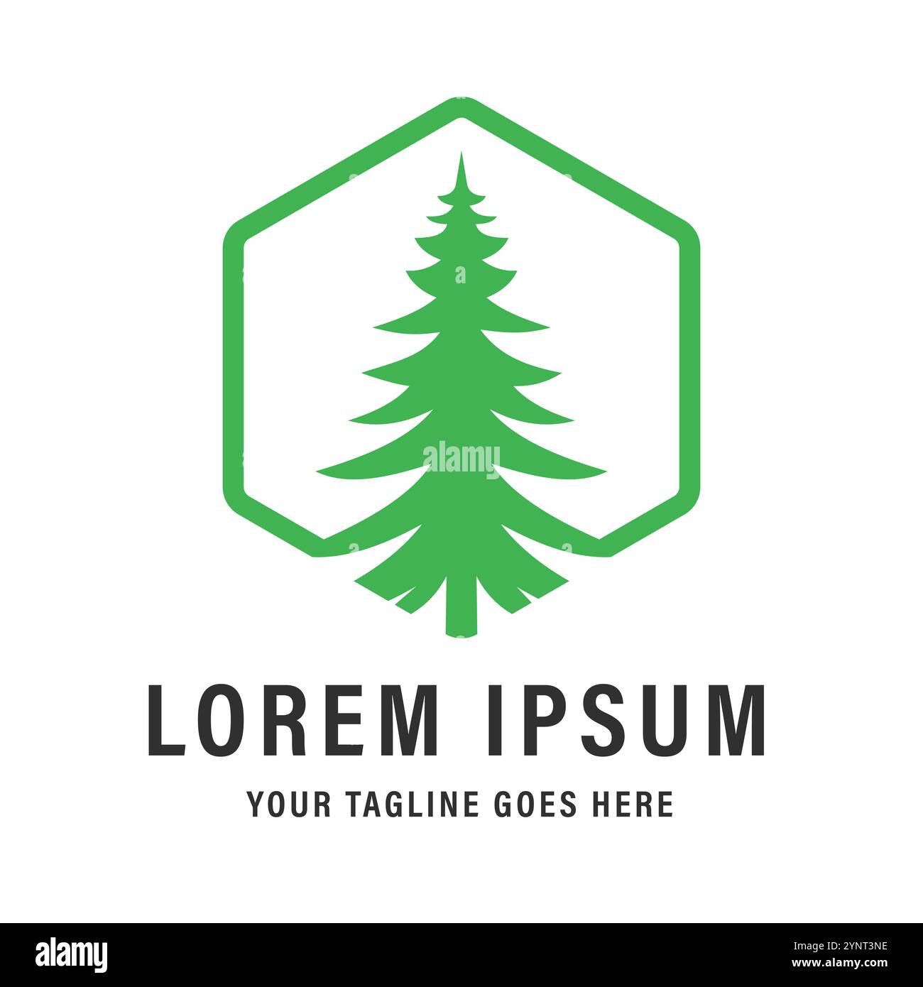 Green pine vector vectors Stock Vector Images - Alamy