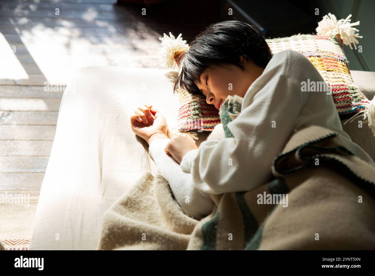 Woman taking nap hi-res stock photography and images - Alamy
