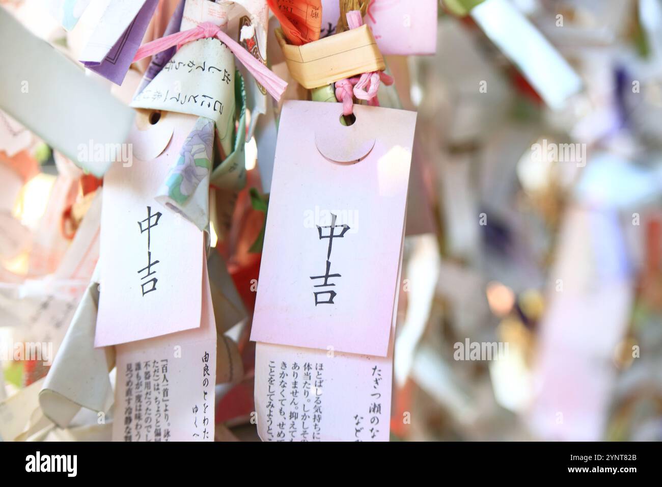 Omikuji (fortune) ticket Stock Photo - Alamy