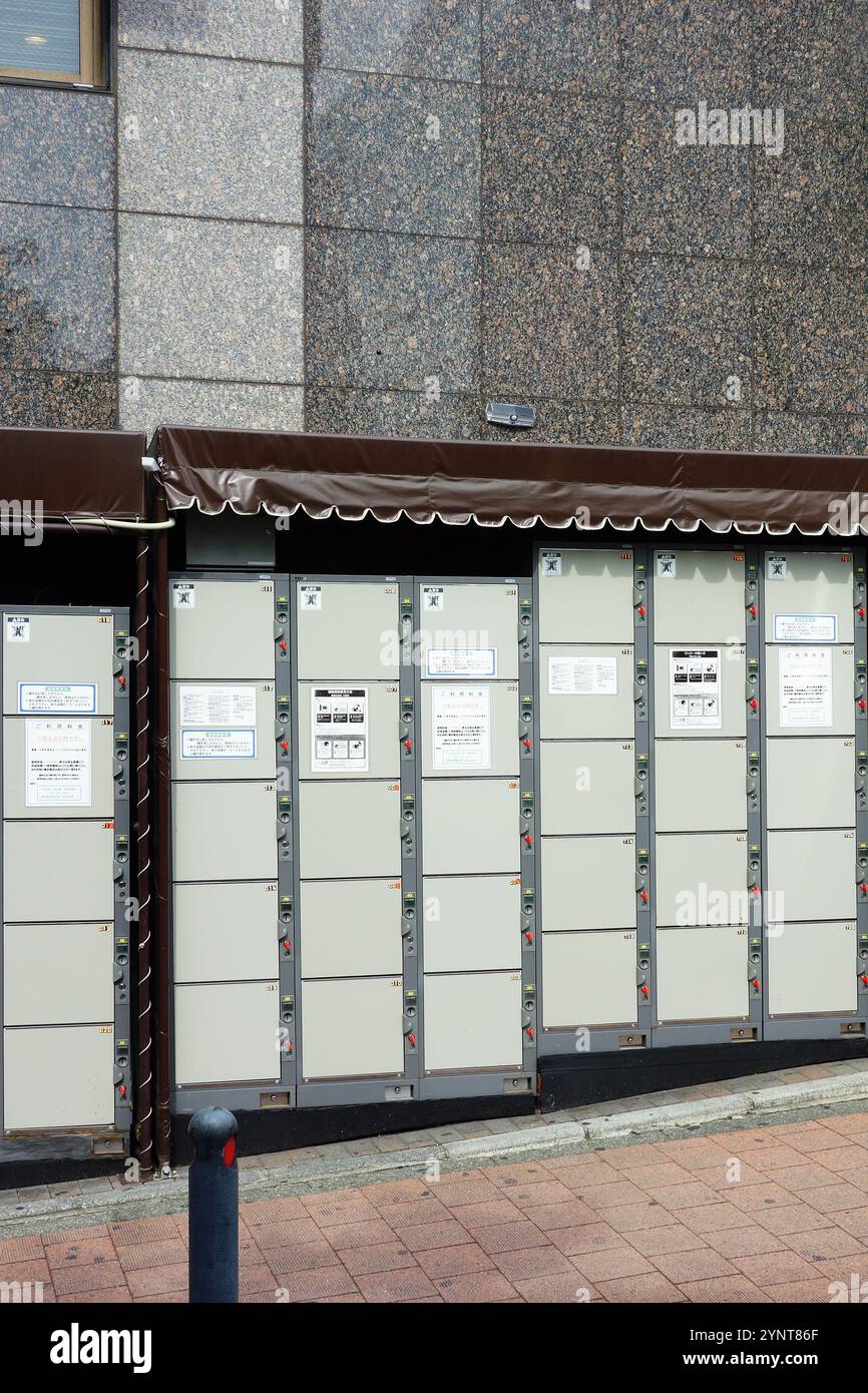 Coin lockers outdoors Stock Photo - Alamy