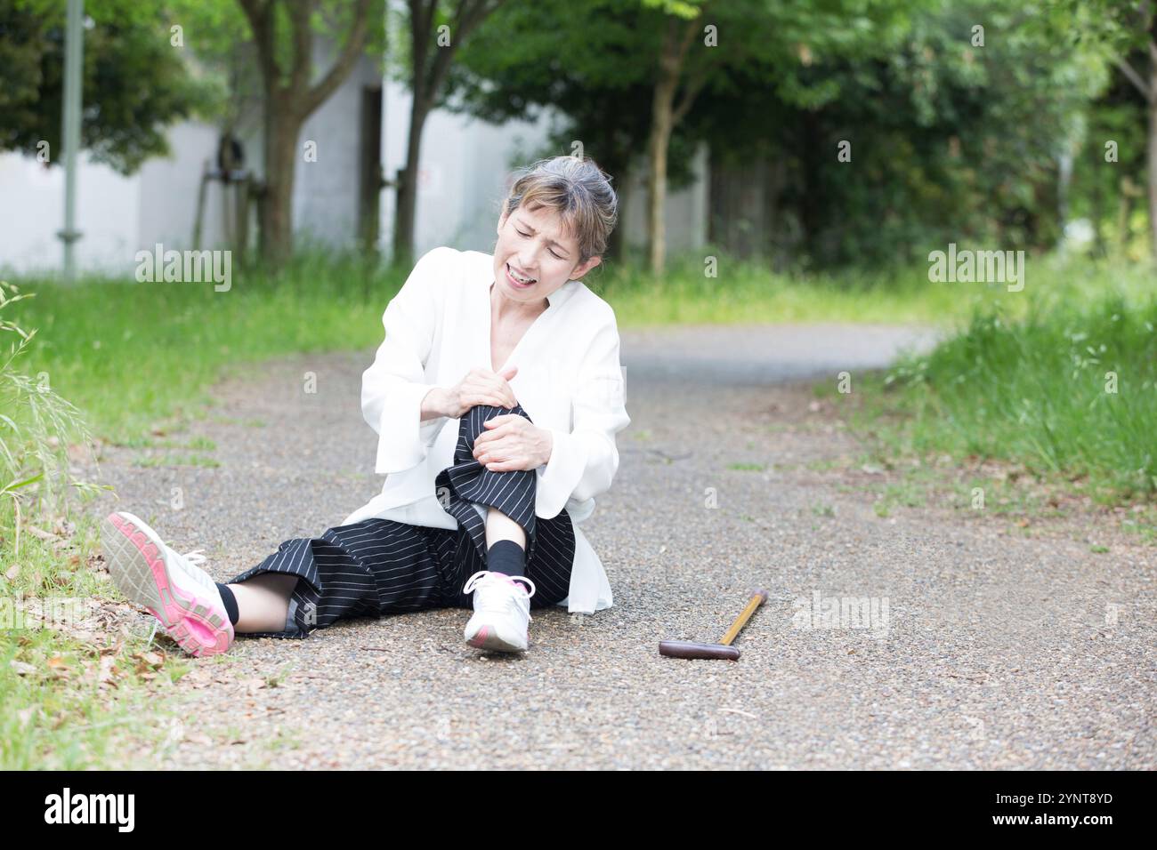 Old person falling over hi-res stock photography and images - Alamy