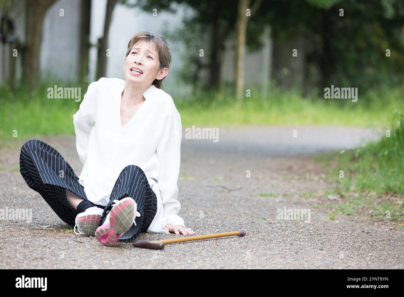 Old person falling over hi-res stock photography and images - Alamy