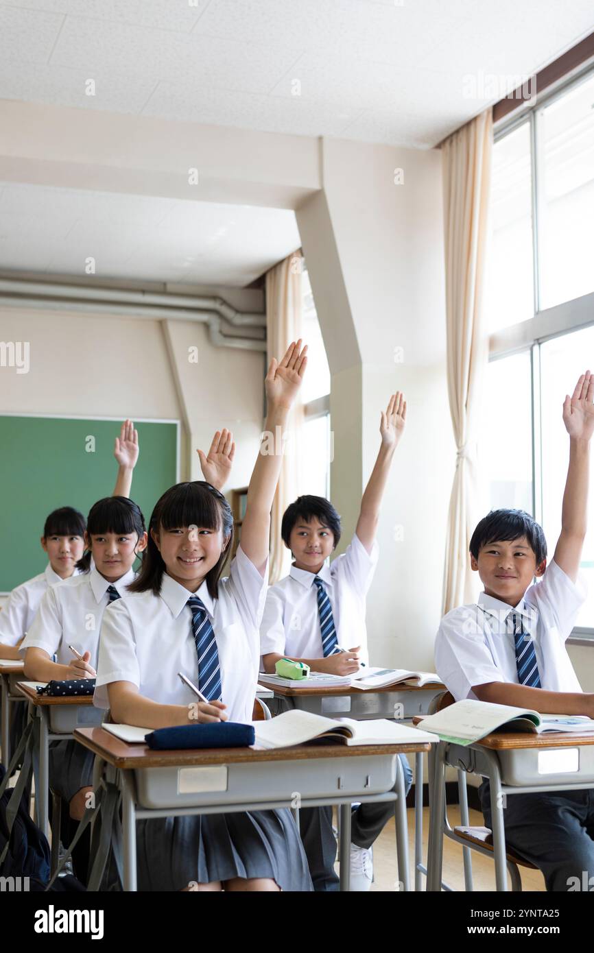 Student in class Stock Photo - Alamy