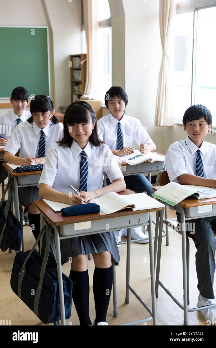 Student in class Stock Photo - Alamy