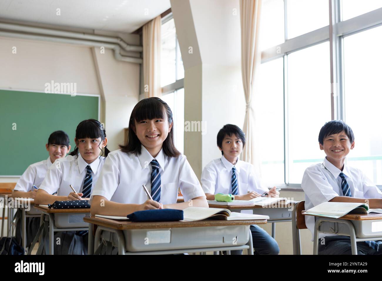 Student in class Stock Photo - Alamy