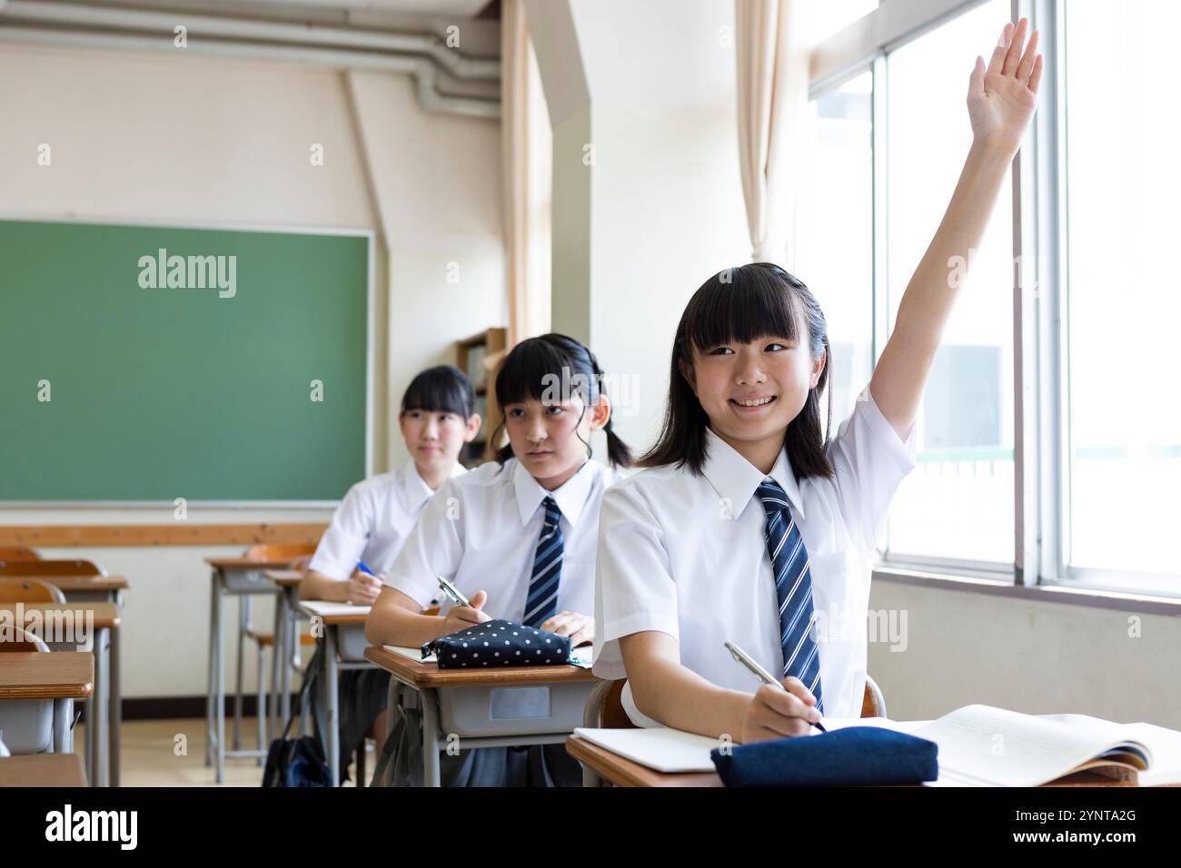 Student in class Stock Photo - Alamy