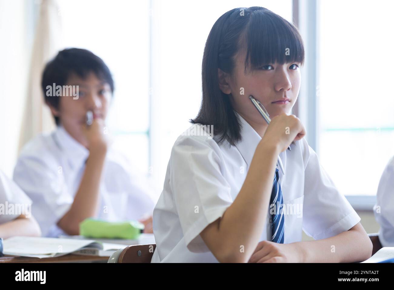 Student in class Stock Photo - Alamy