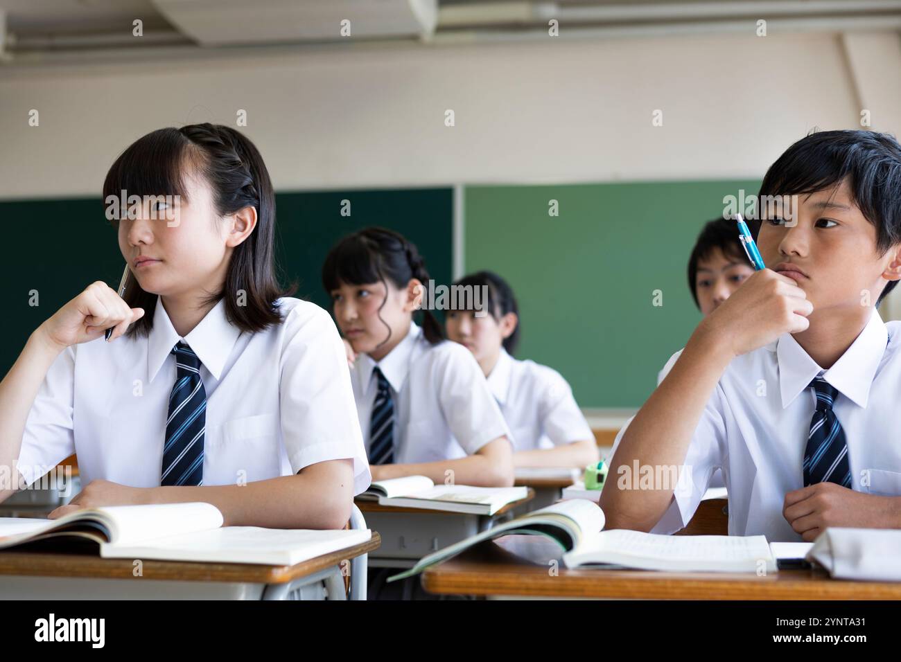 Student in class Stock Photo - Alamy