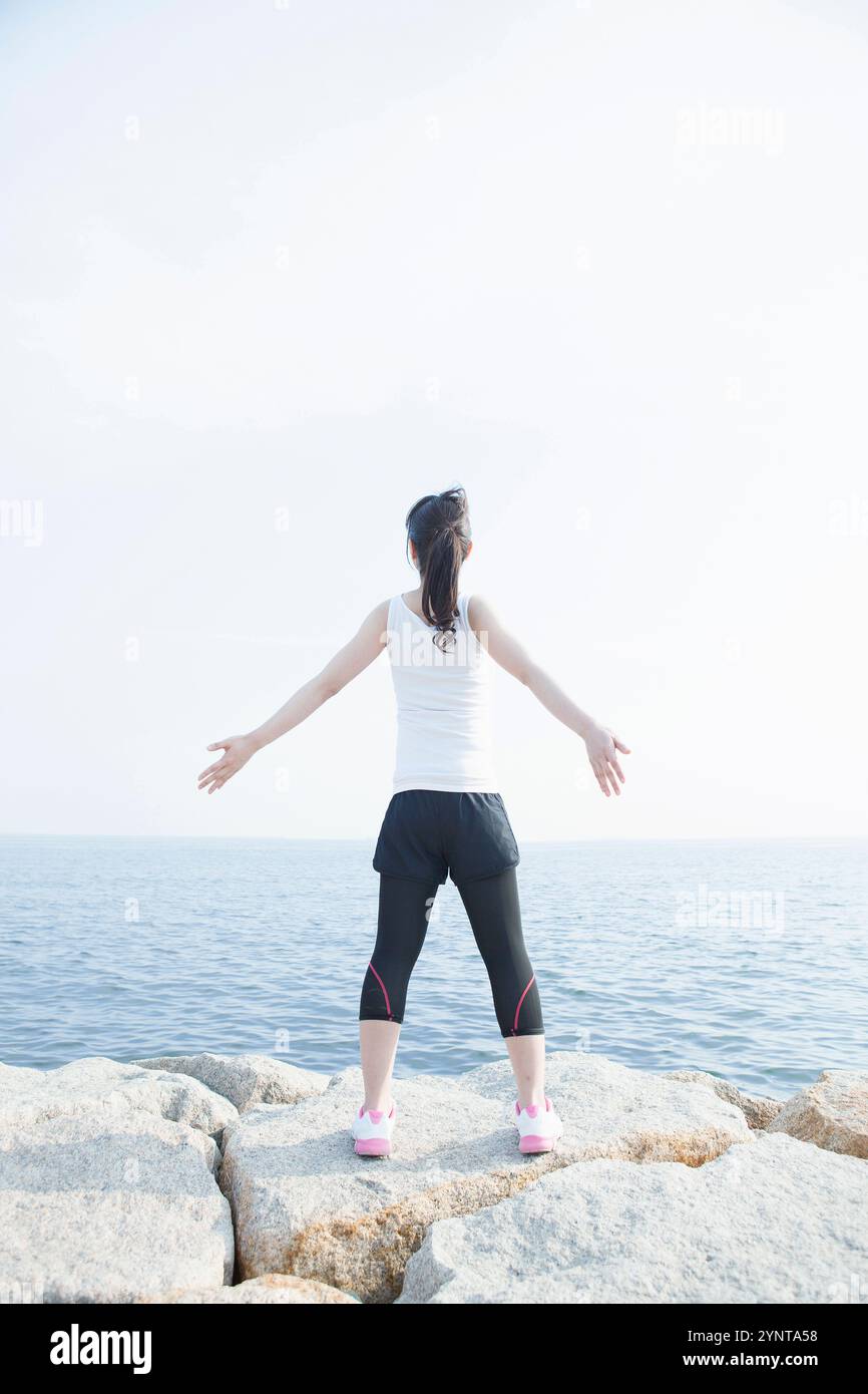 Large woman gym hi-res stock photography and images - Alamy