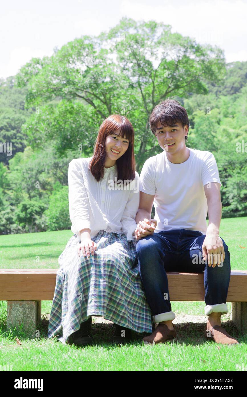 A couple who get on well with each other Stock Photo - Alamy