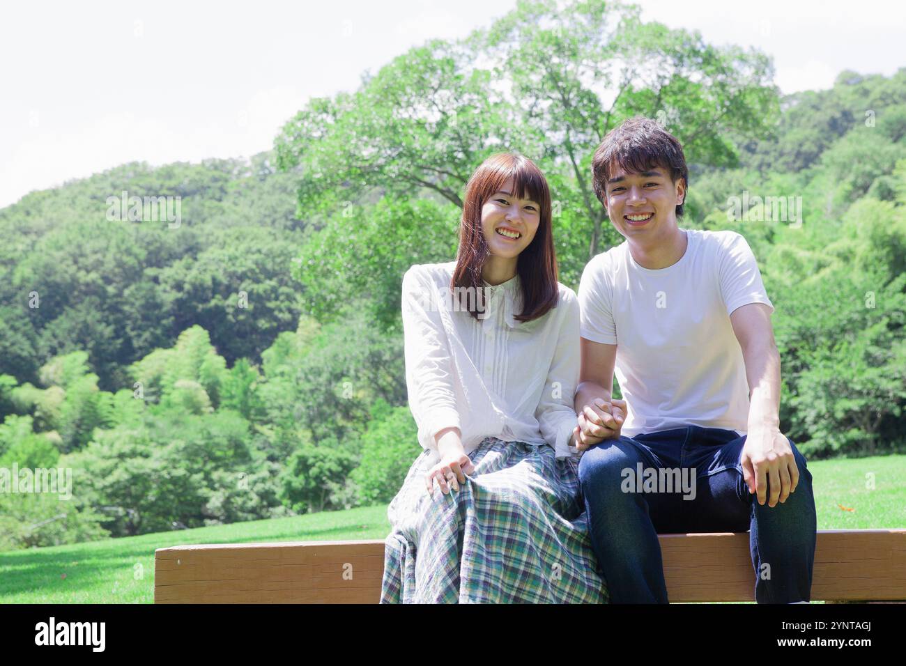 A couple who get on well with each other Stock Photo - Alamy