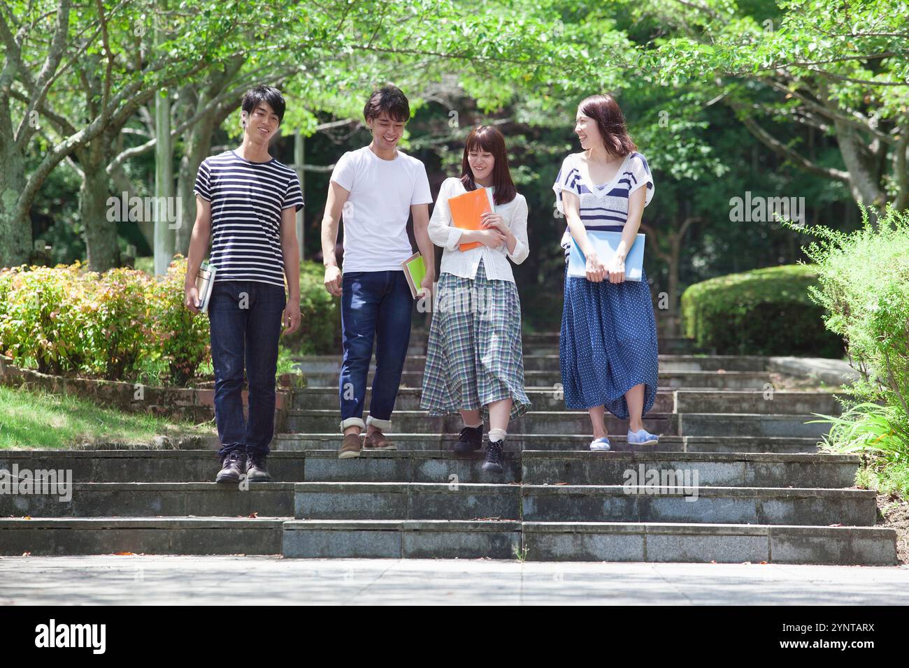 College students who get on well with each other Stock Photo - Alamy