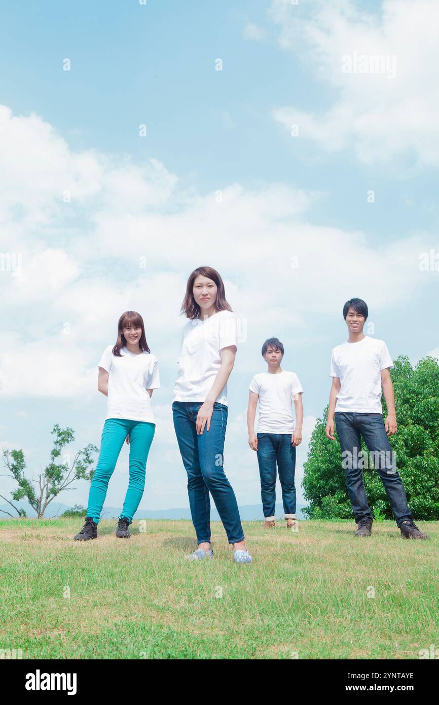 Cool and refreshing young people Stock Photo - Alamy