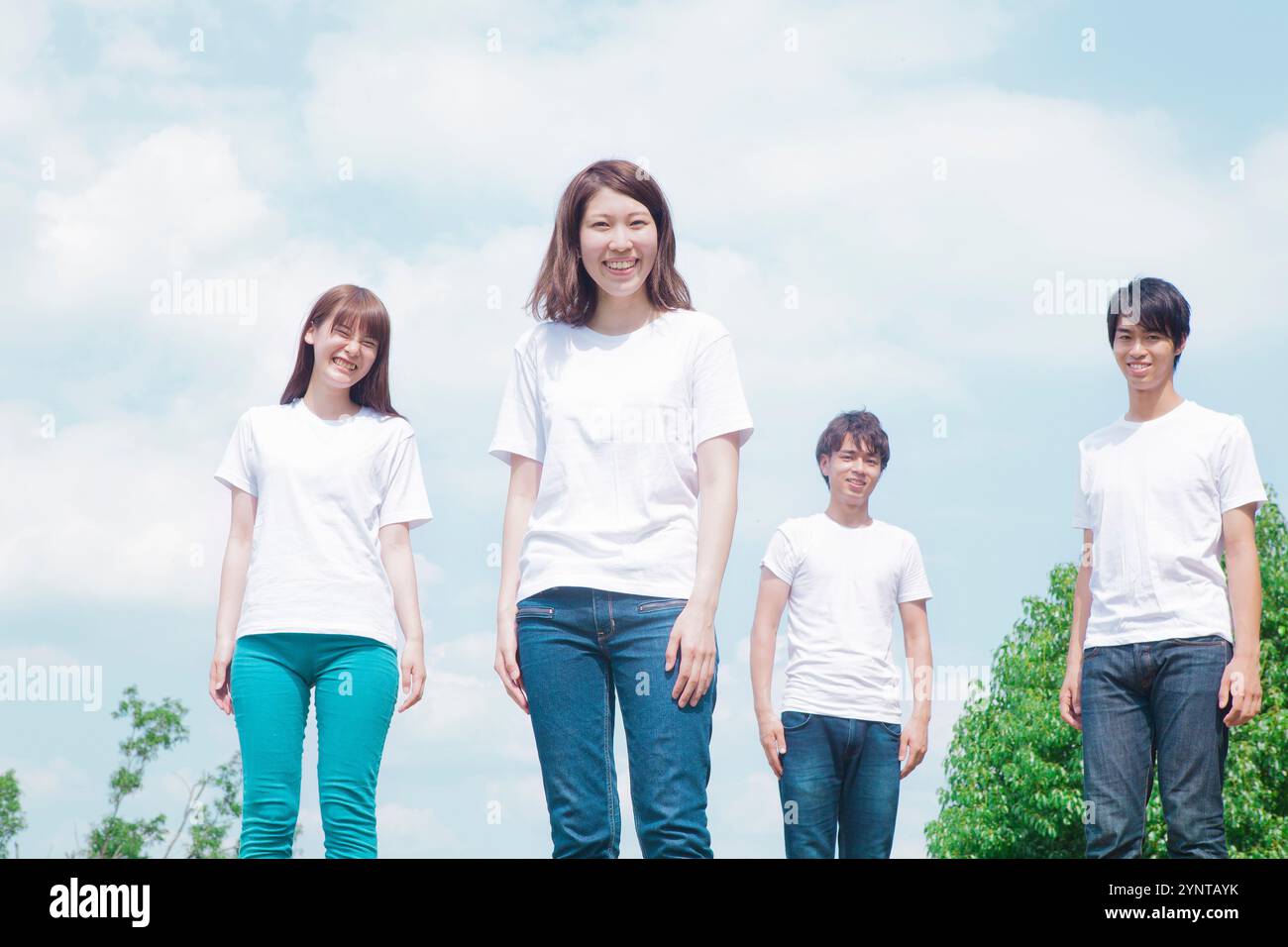Cool and refreshing young people Stock Photo - Alamy