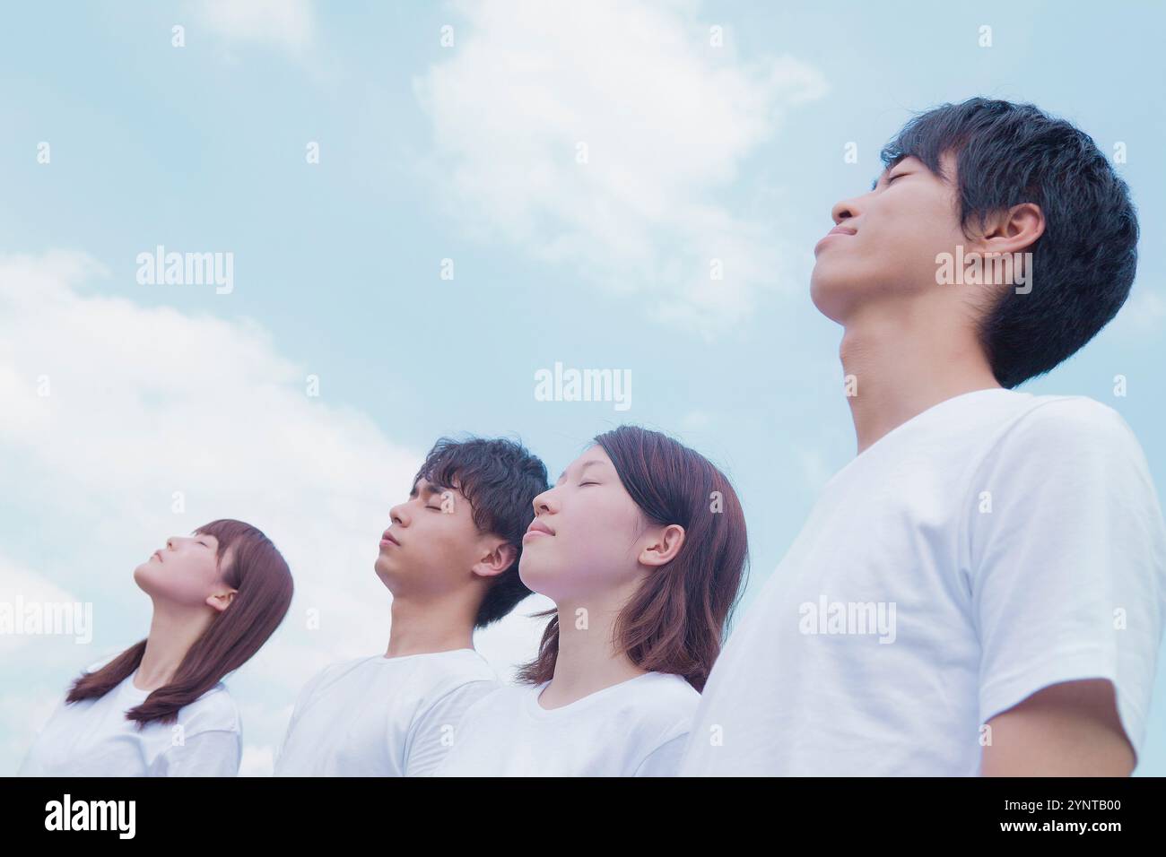 Cool and refreshing young people Stock Photo - Alamy
