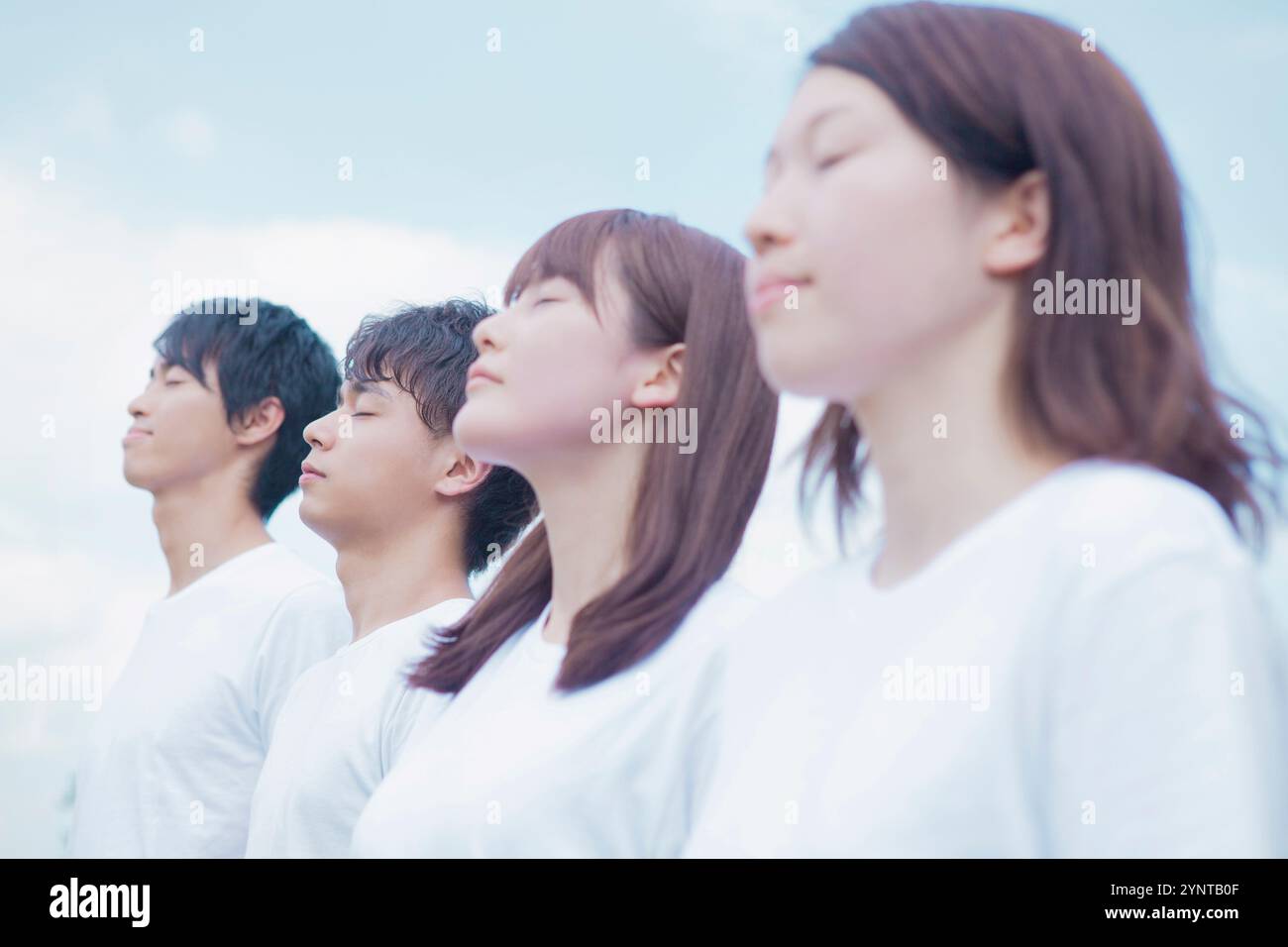 Cool and refreshing young people Stock Photo - Alamy