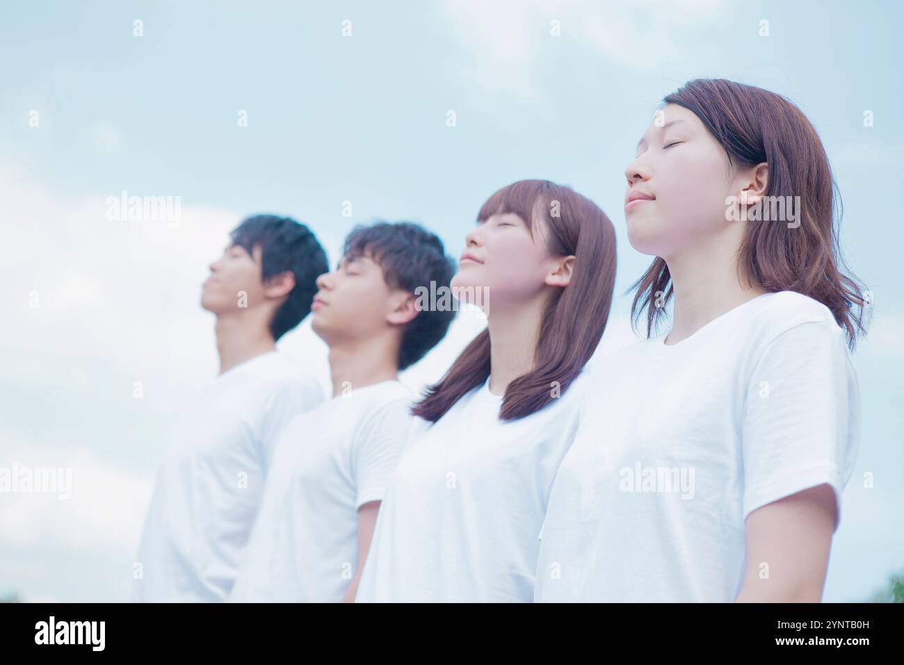 Cool and refreshing young people Stock Photo - Alamy