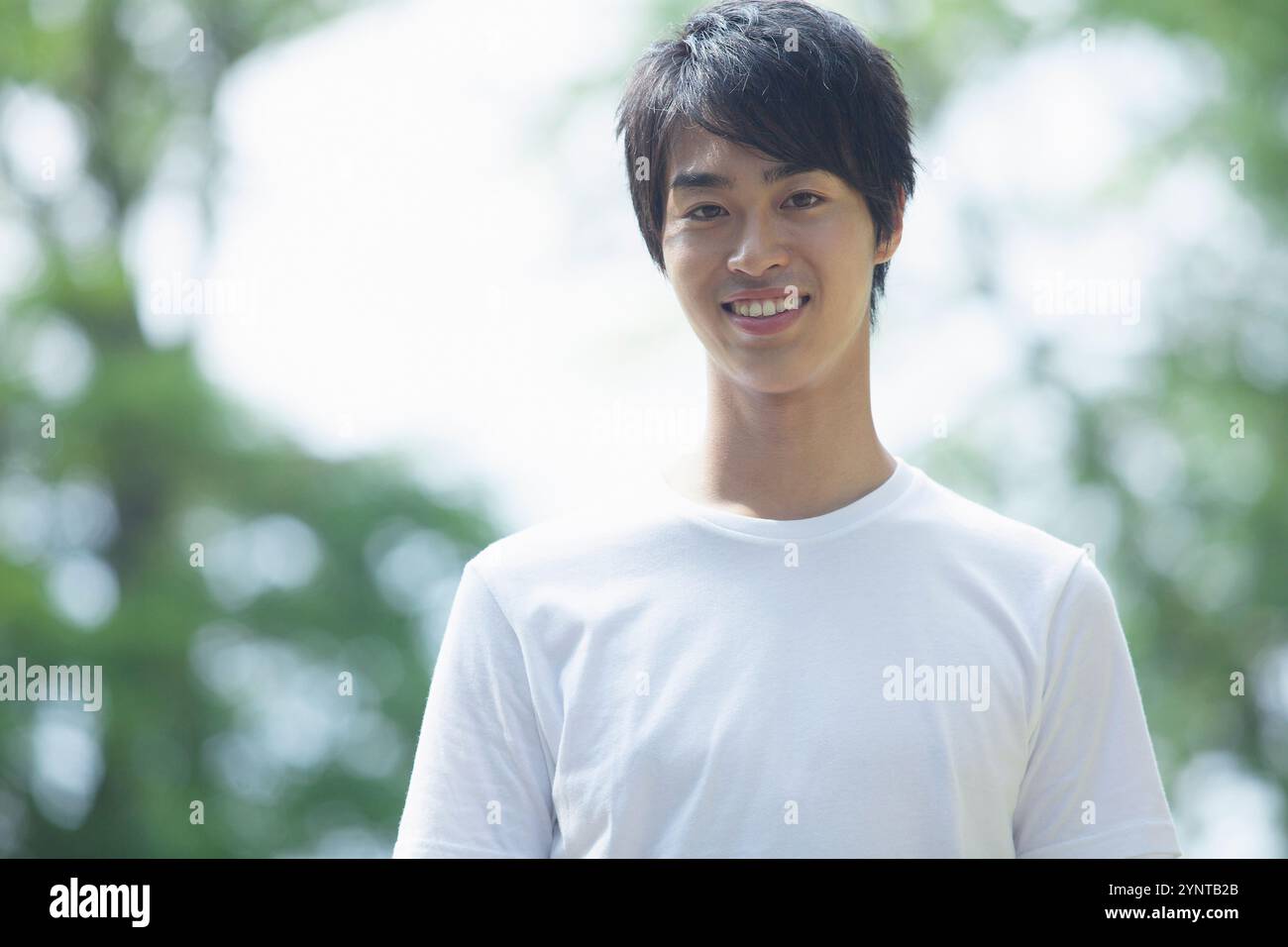 Refreshing male student Stock Photo - Alamy