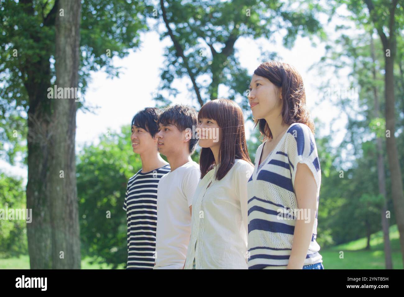 Young people who get on well with each other Stock Photo - Alamy