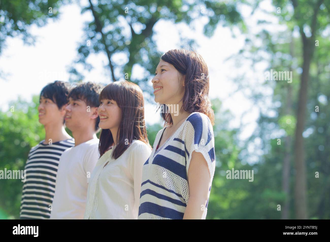 Young people who get on well with each other Stock Photo - Alamy