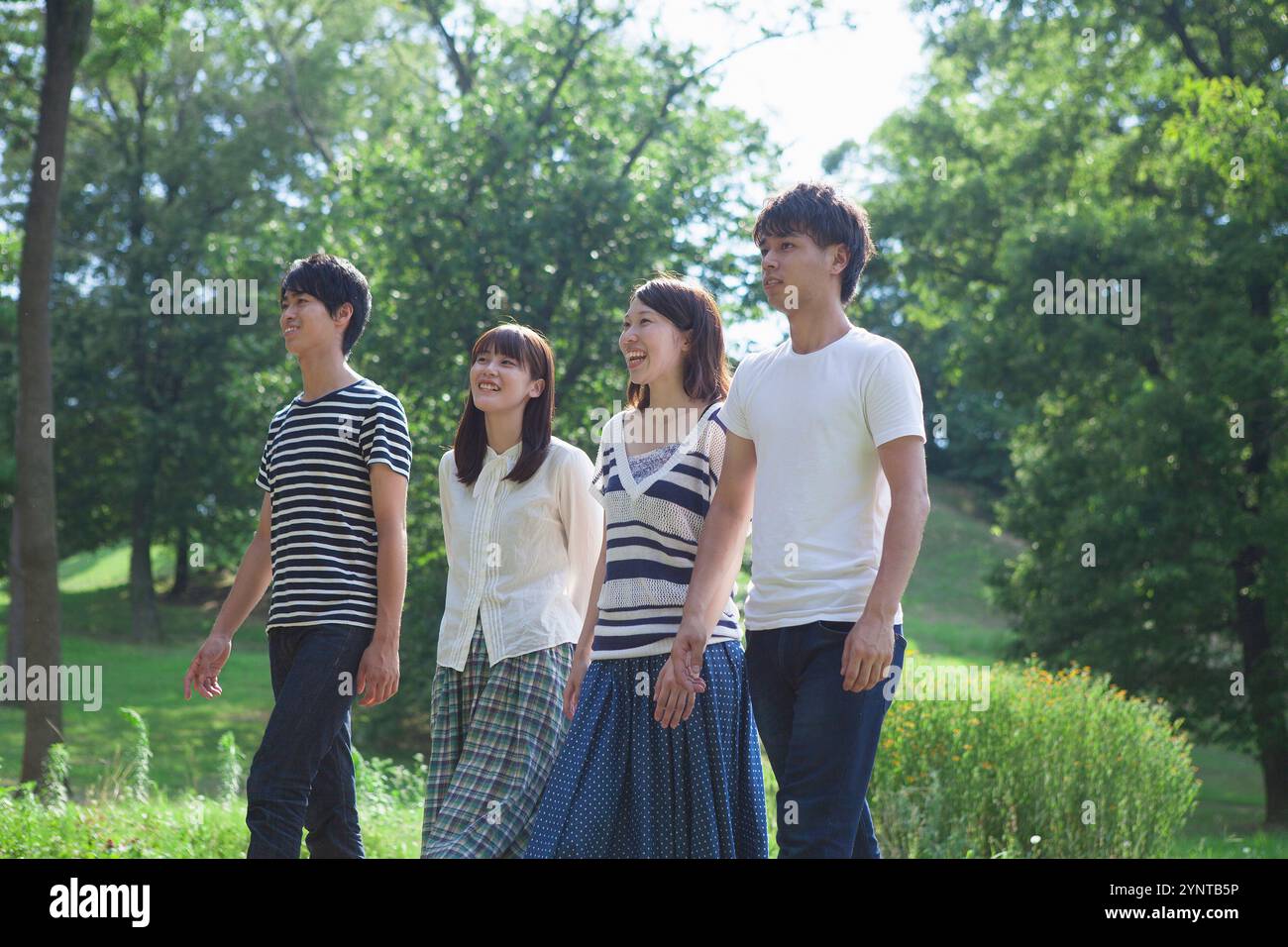 Young people who get on well with each other Stock Photo - Alamy