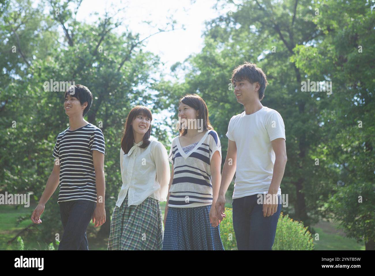 Young people who get on well with each other Stock Photo - Alamy