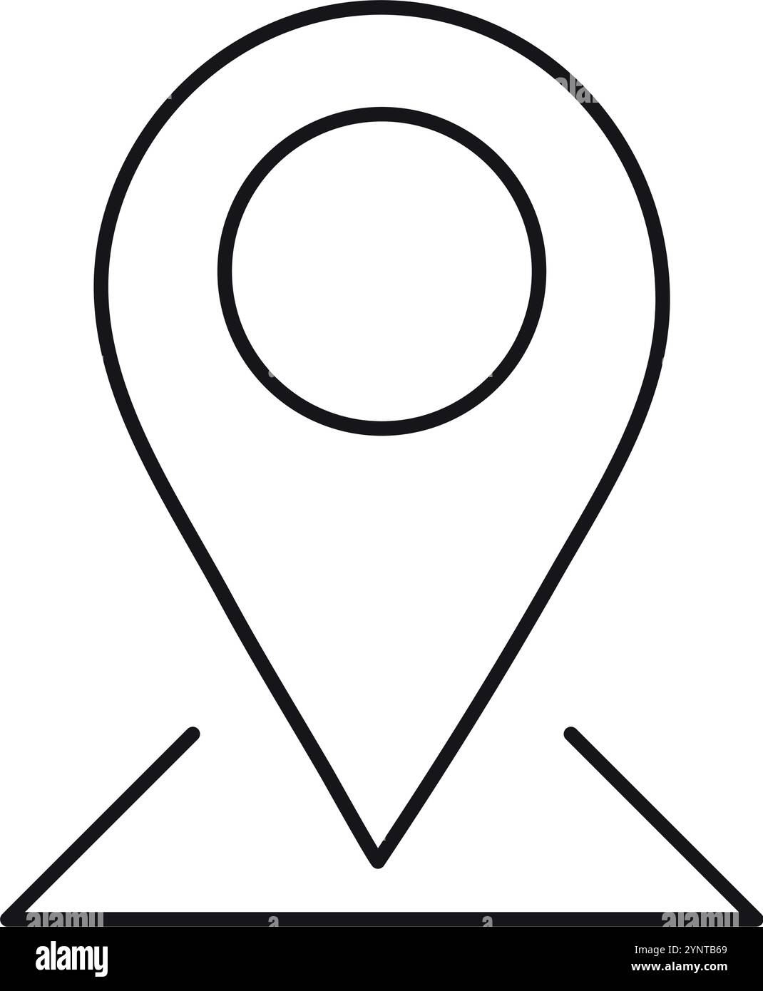 navigation pin location icon Stock Vector Image & Art - Alamy