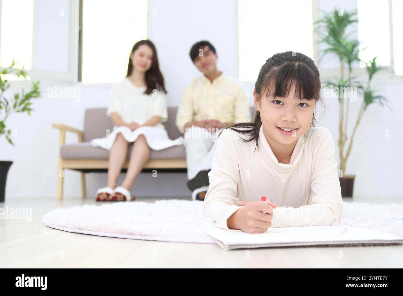 Family in unity Stock Photo - Alamy