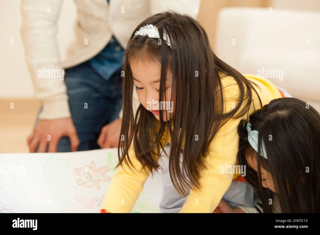 Drawing children lie hi-res stock photography and images - Alamy