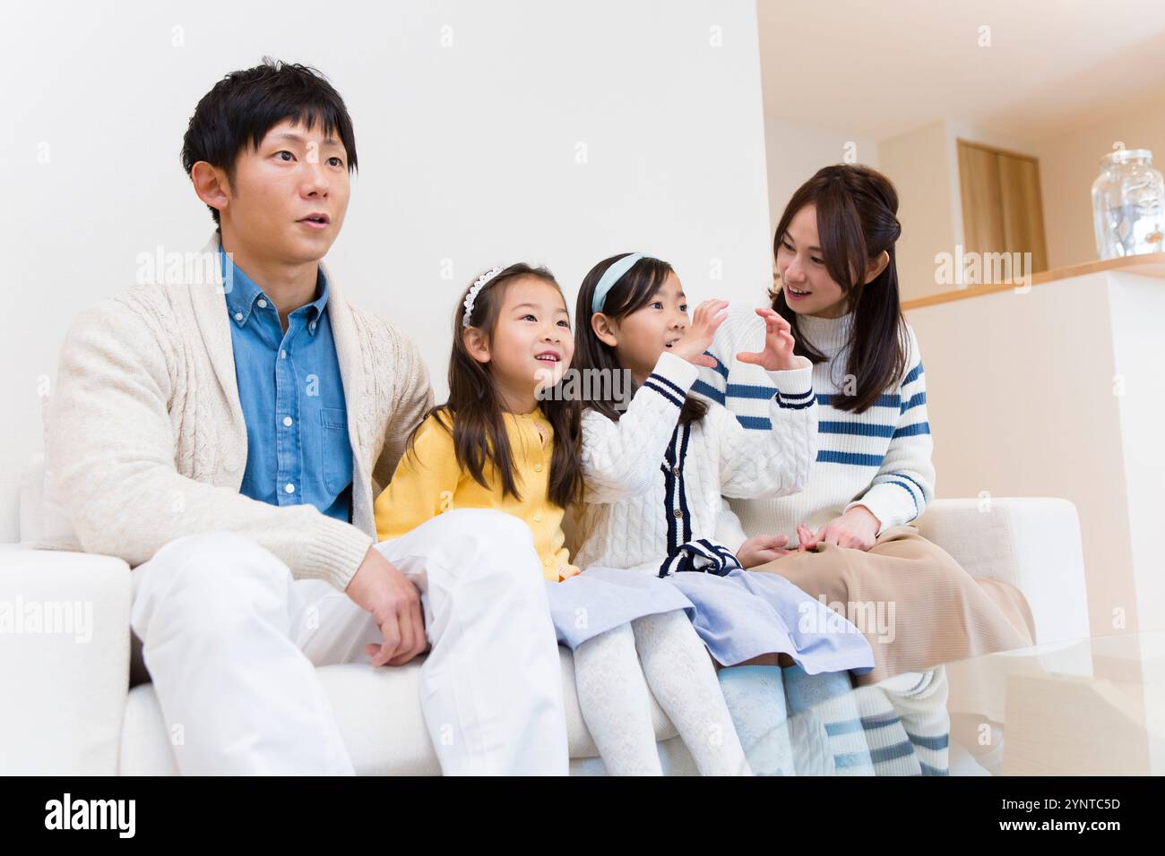 Family in unity Stock Photo - Alamy