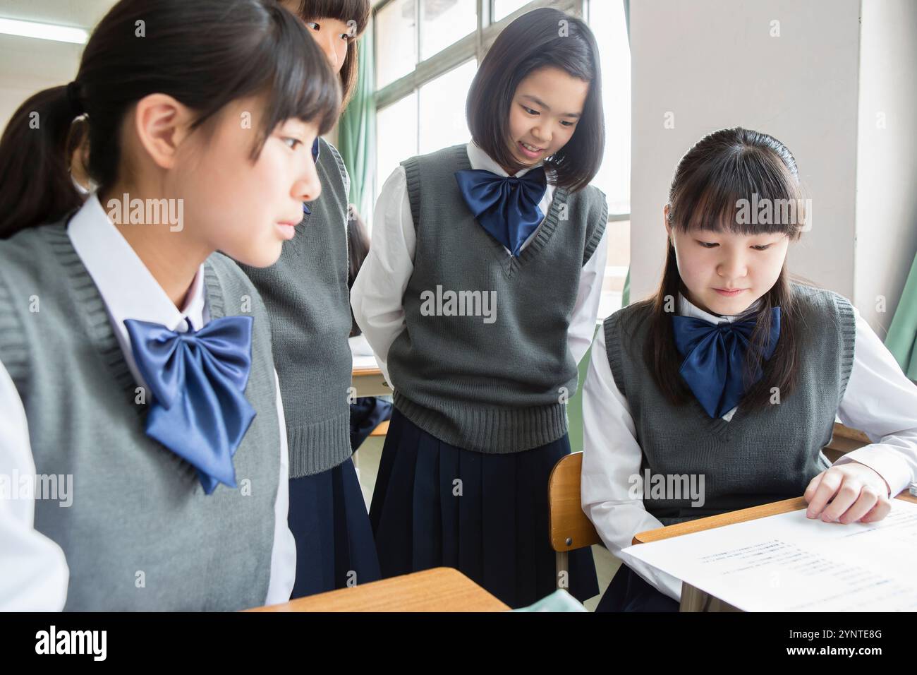 Female student discussing Stock Photo - Alamy