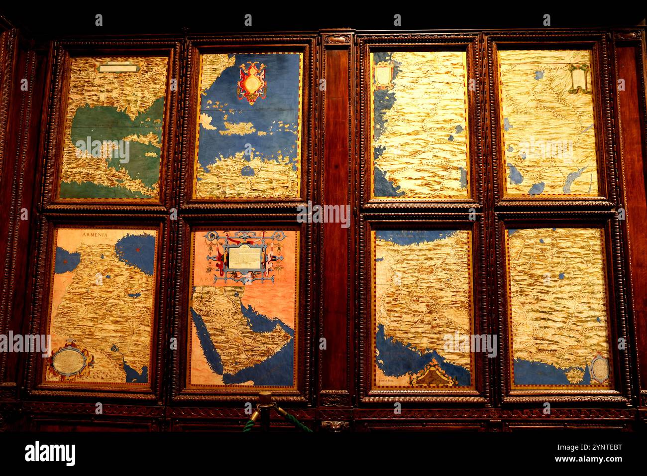The Hall of Geographical Maps in the Museum of Palazzo Vecchio in ...