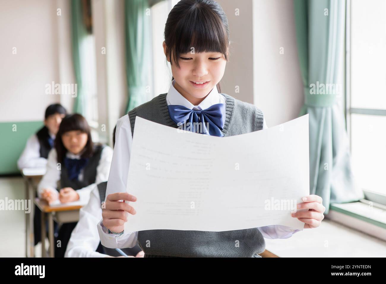 Female student making a presentation Stock Photo - Alamy