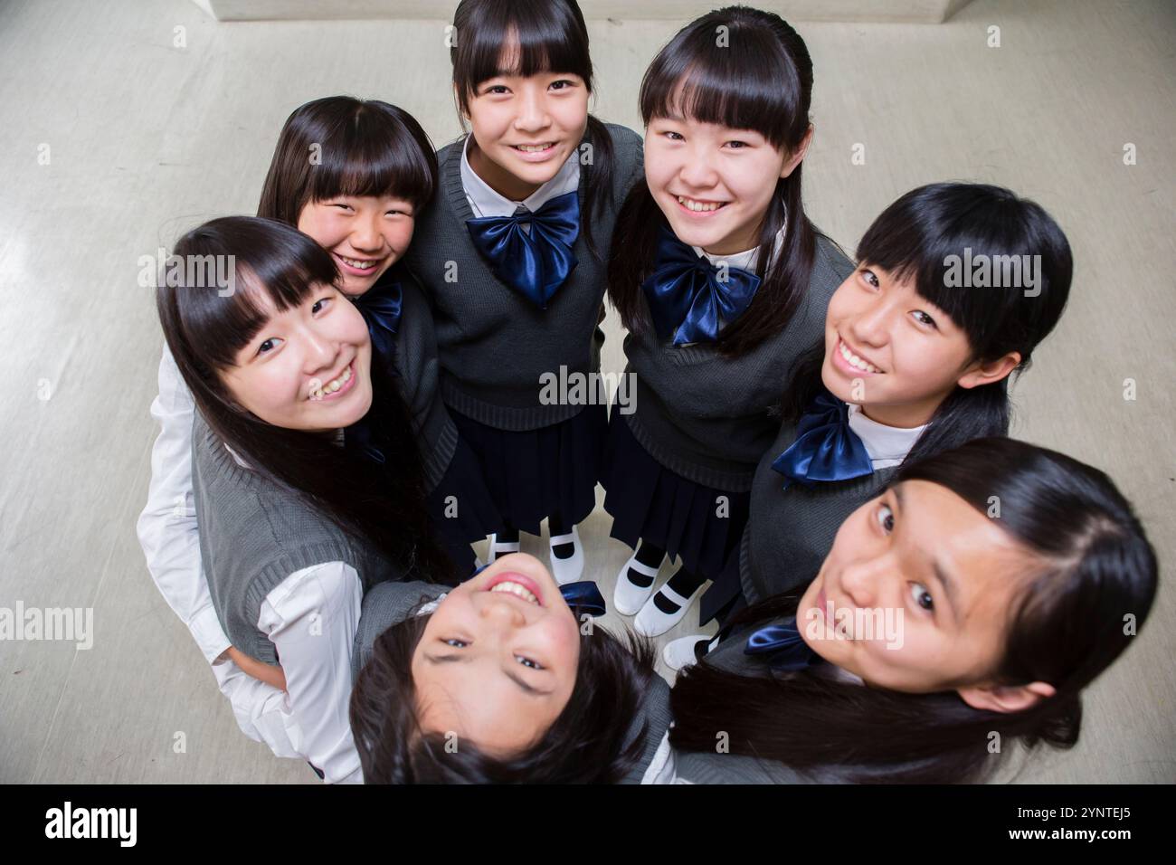 Girls in a circle Stock Photo - Alamy