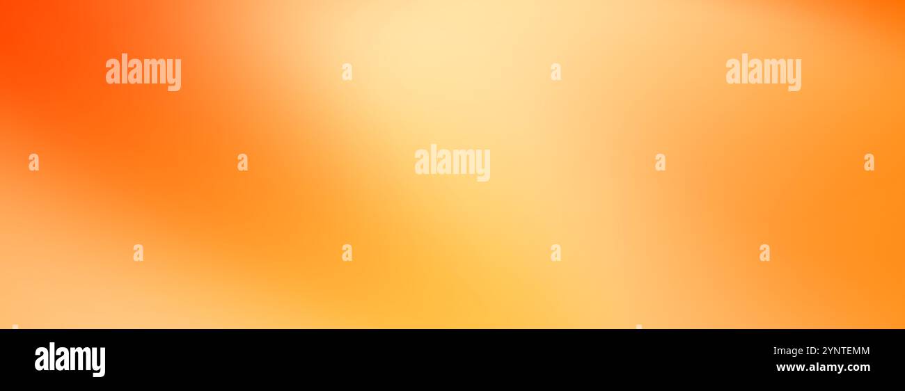 Warm orange yellow gradient background. Autumn colored blurred ...