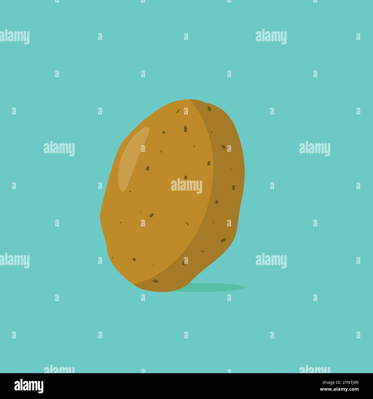 Potato vector illustration. Minimalistic flat illustration of popular ...