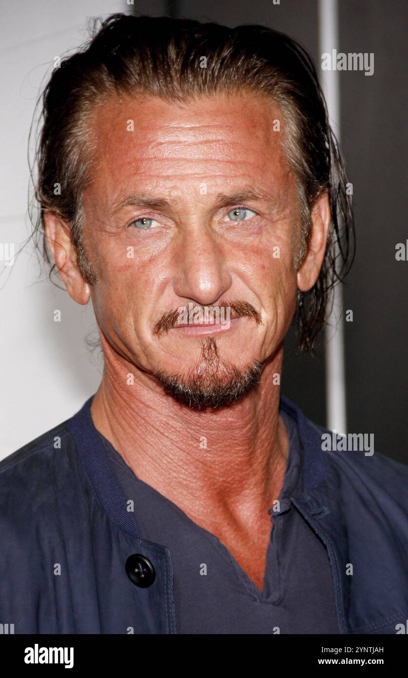 Sean Penn at the Los Angeles premiere of 'Gangster Squad' held at the ...
