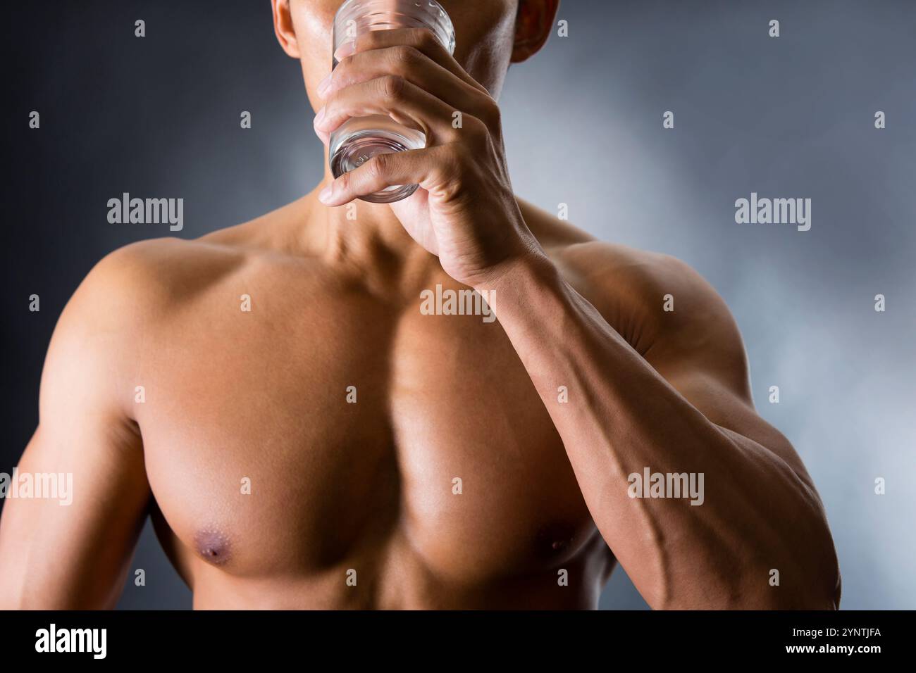 Man drinking water Stock Photo - Alamy