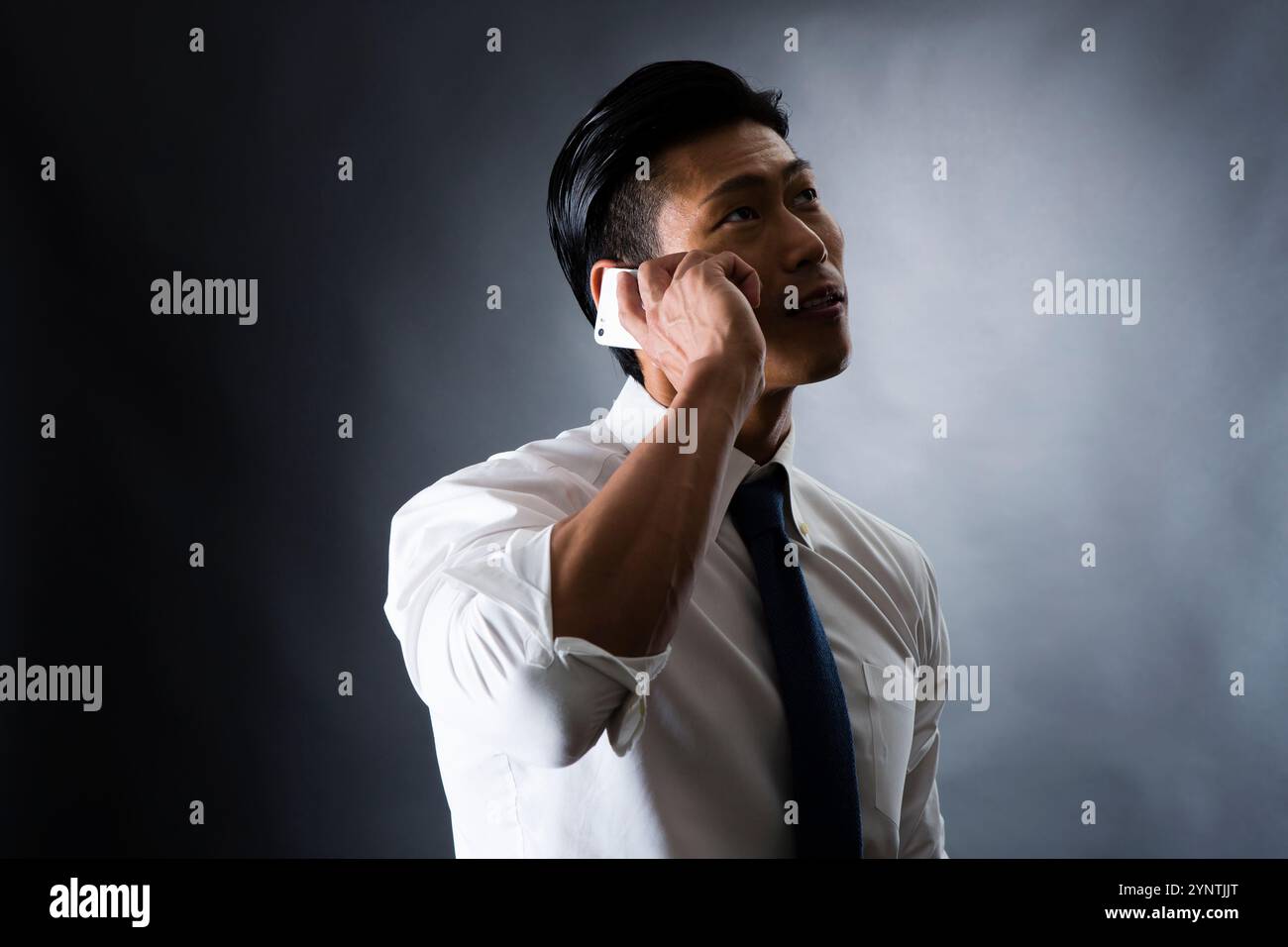 Male making a phone call Stock Photo - Alamy