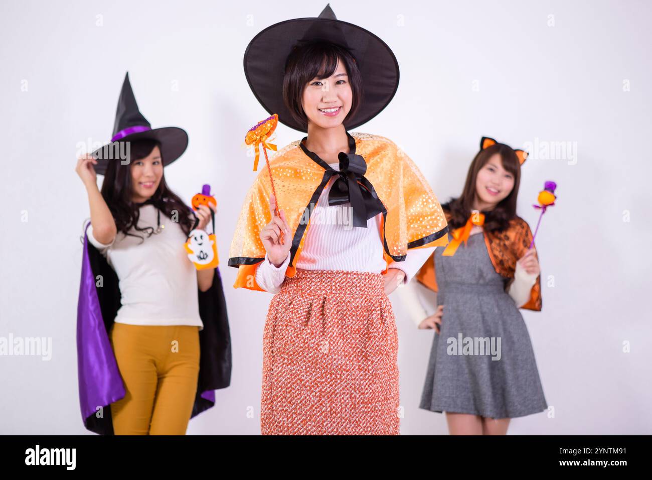 Women wearing Halloween costumes Stock Photo - Alamy