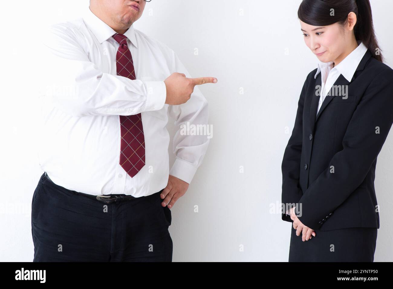 Boss and subordinate Stock Photo - Alamy
