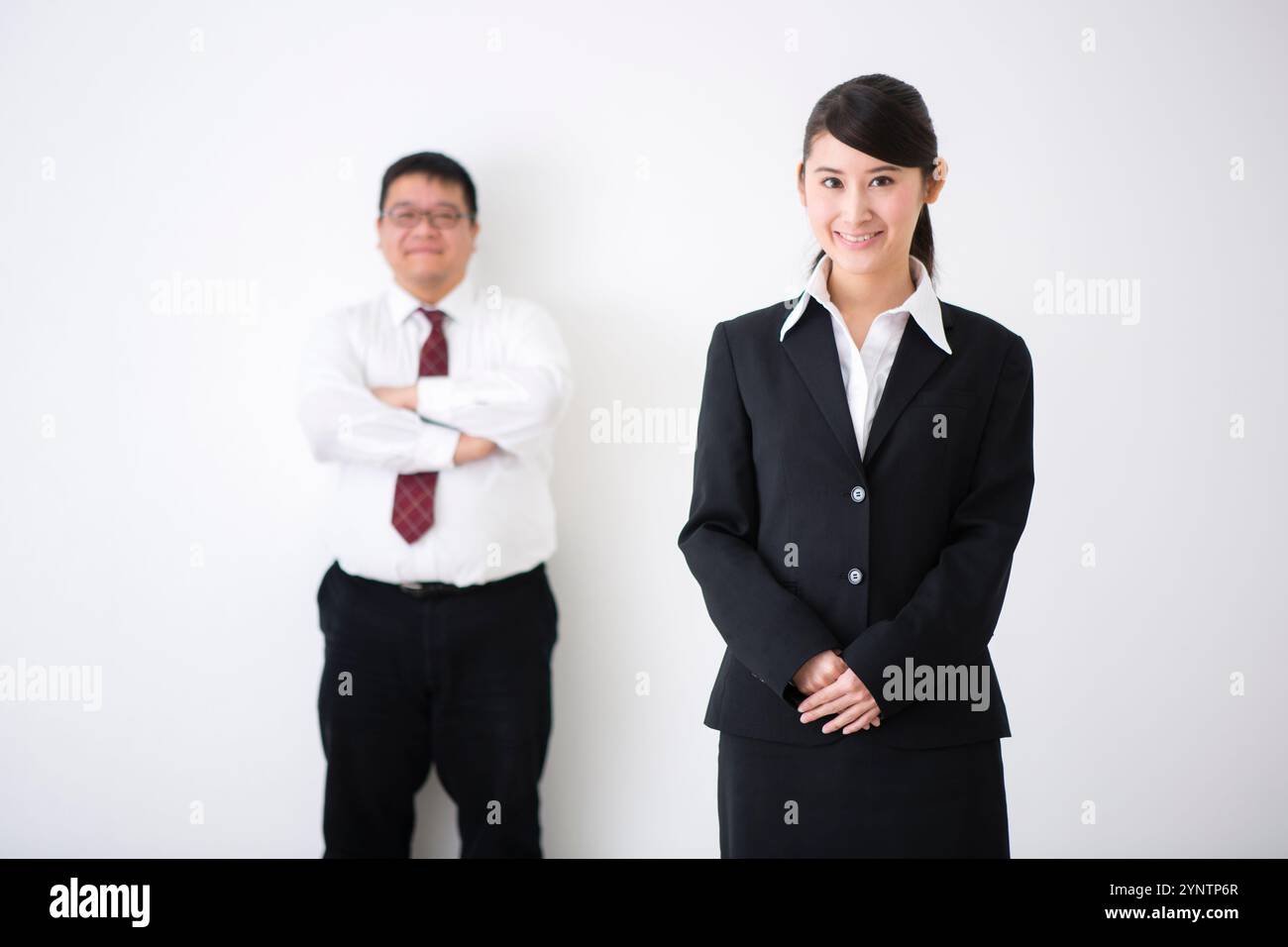 Boss and subordinate Stock Photo - Alamy