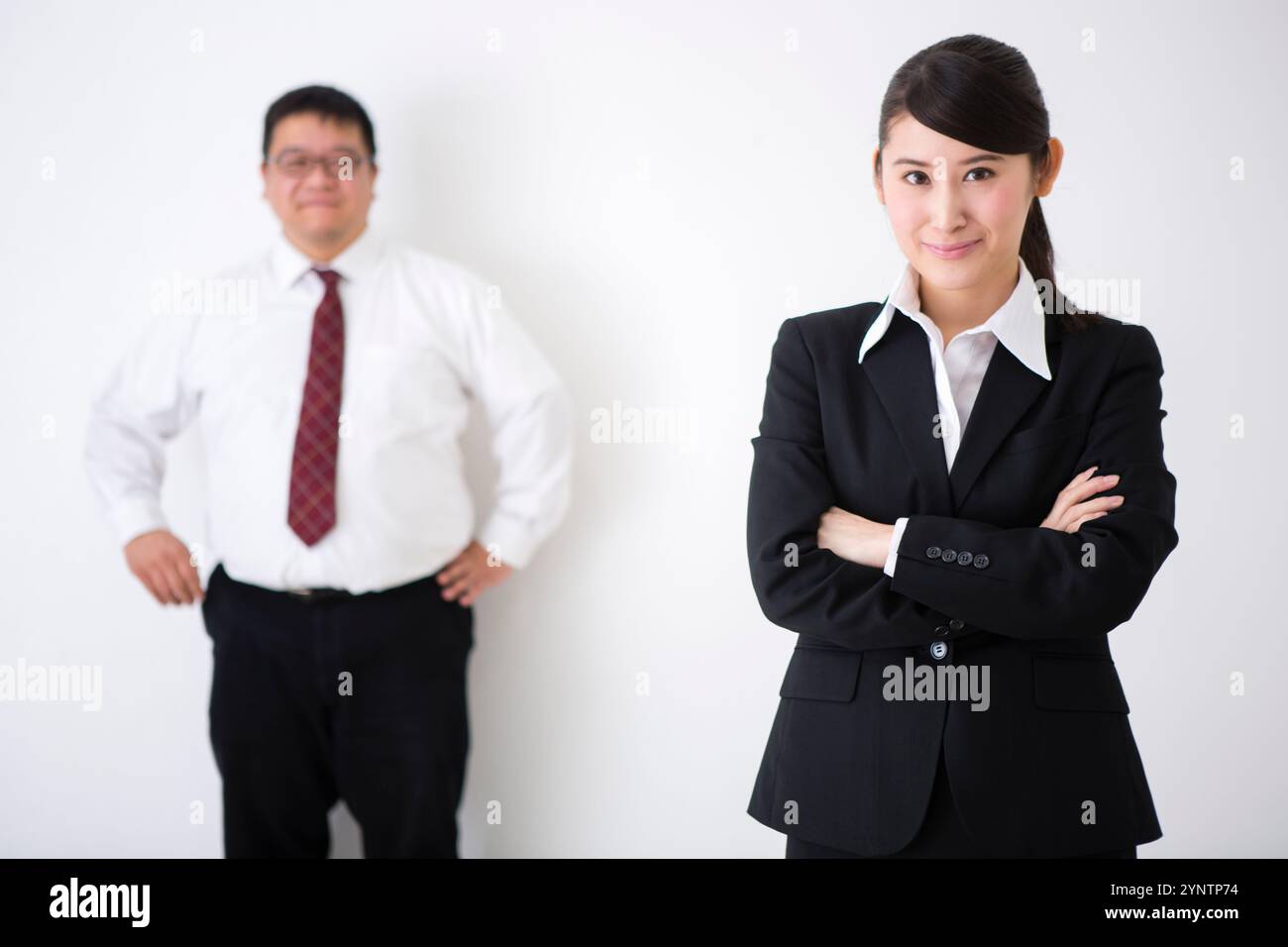 Boss and subordinate Stock Photo - Alamy