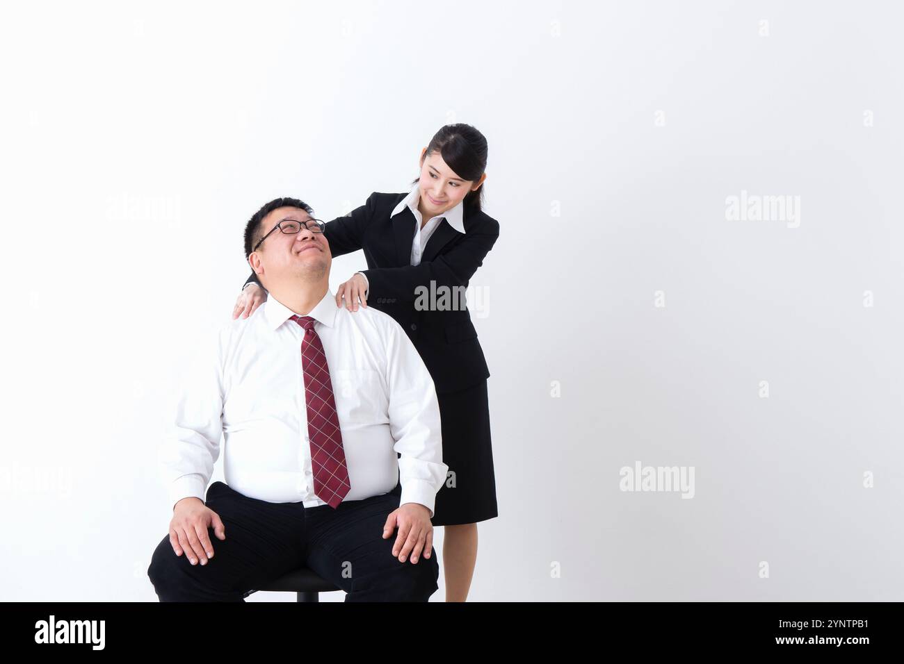 Boss and subordinate Stock Photo - Alamy