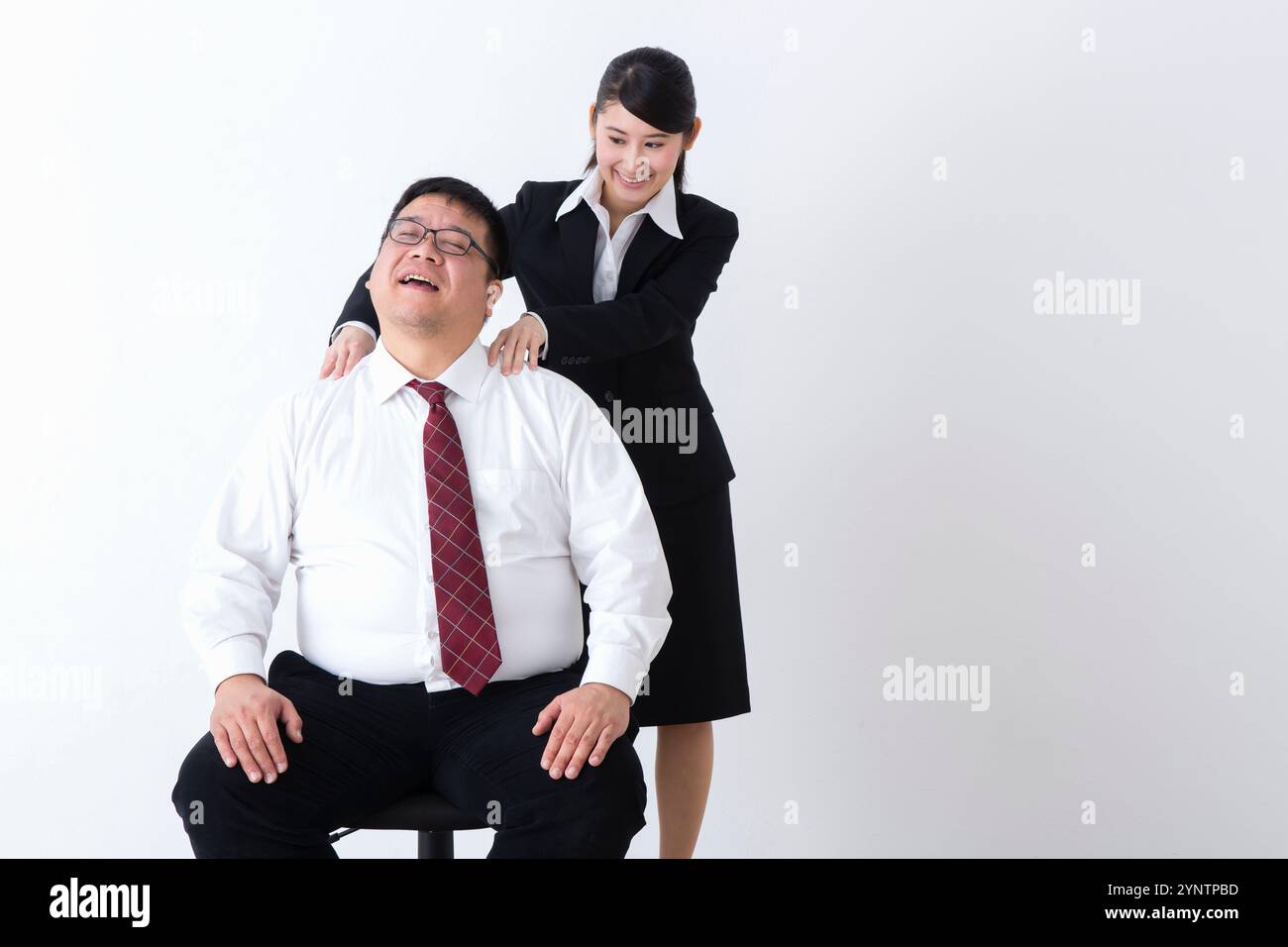 Boss and subordinate Stock Photo - Alamy